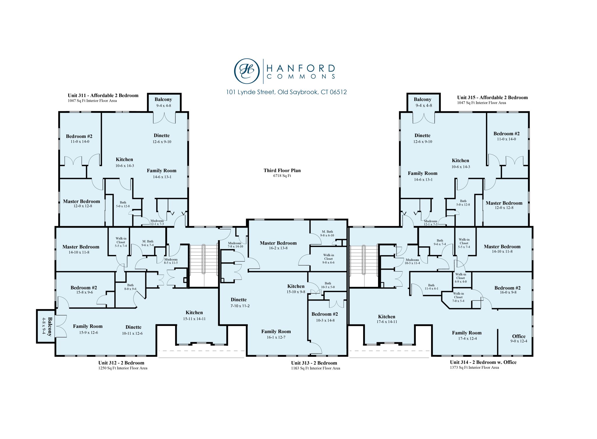 101 Floor Plans - Hanford Commons